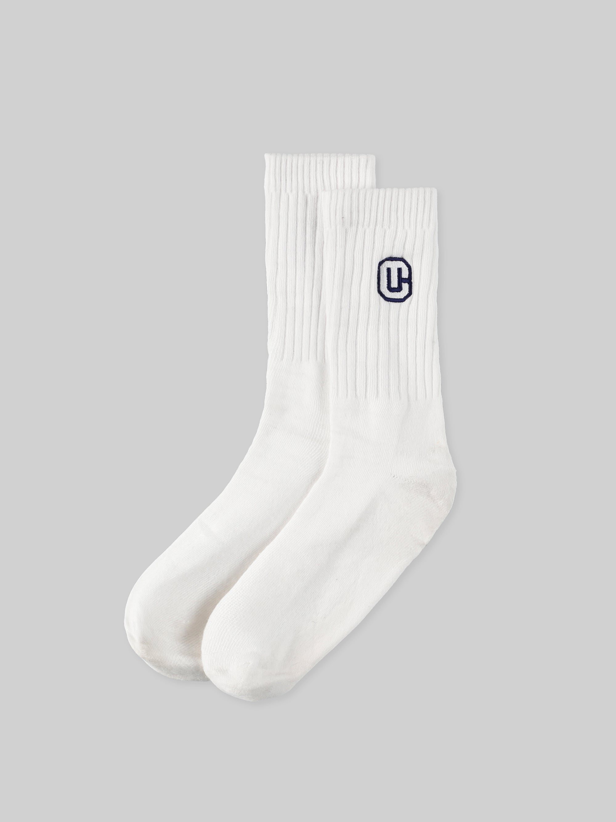 CHUKYO クルーソックス CUロゴ ホワイト – COLLEGE MARKET｜カレッジマーケット