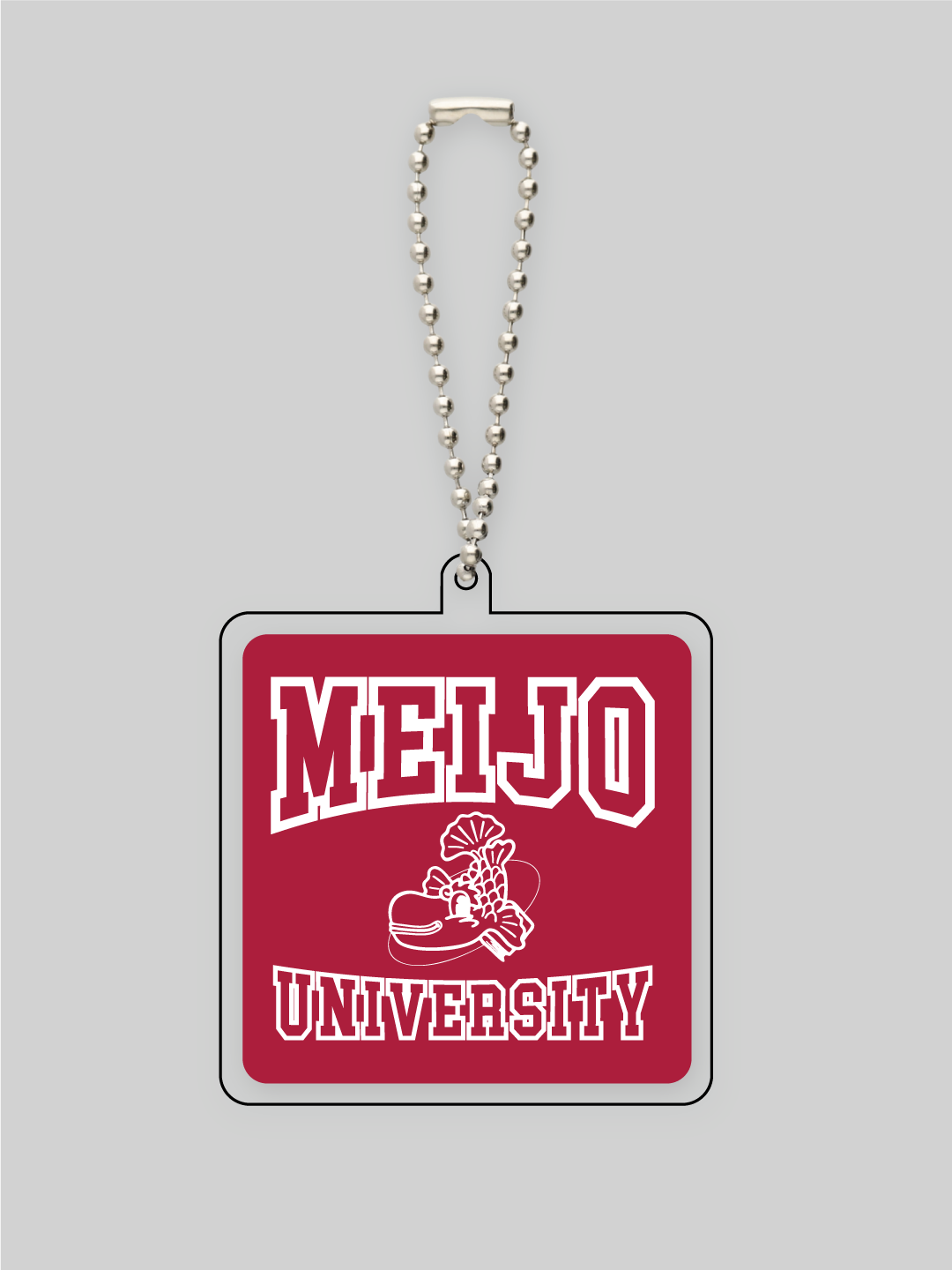 MEIJO アクリルキーホルダー スクエア カレッジシャチロゴ レッド – COLLEGE MARKET｜カレッジマーケット